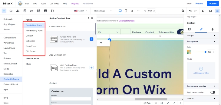 How To Build A Custom Contact Form On Wix | Wiksit